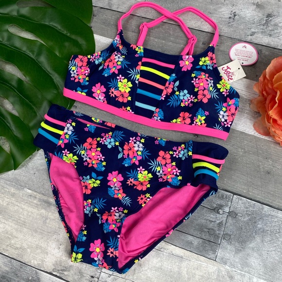Justice | Swim | Justice Floral Swimsuit Girls Bikini 2 Piece | Poshmark